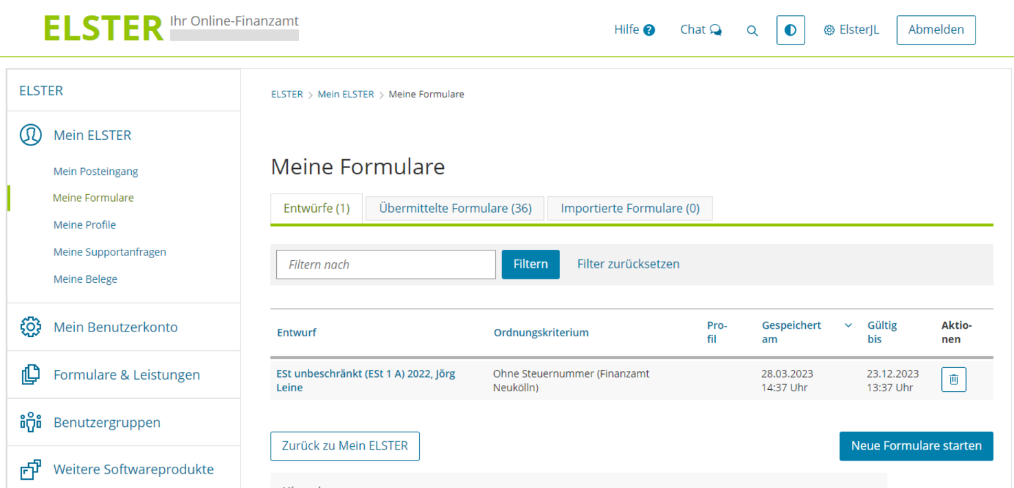 Elster Steuererklärung online: Login, Anleitung, Zertifikat